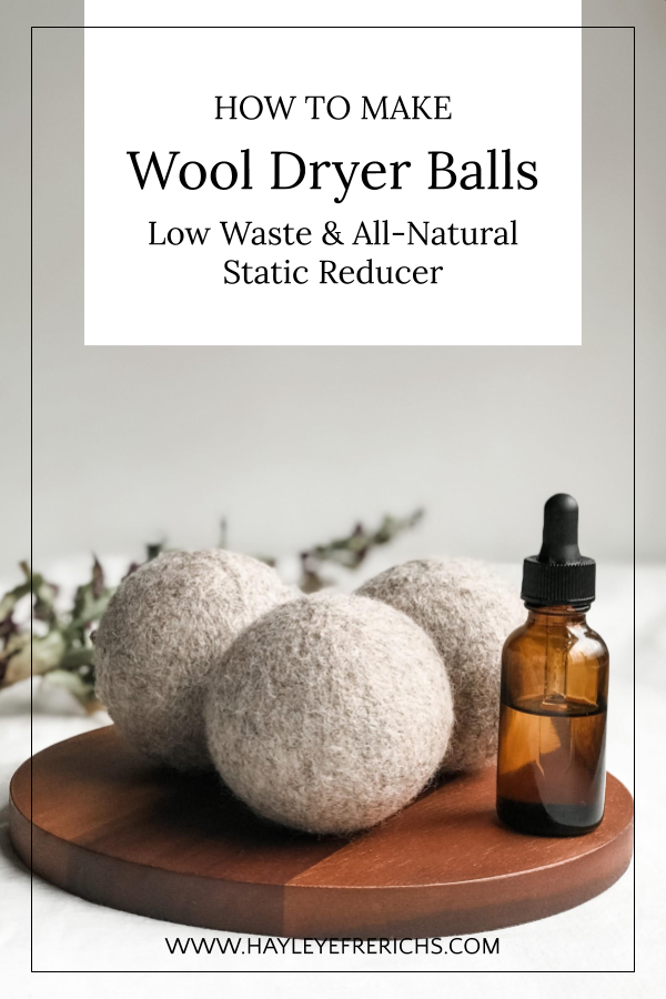 DIY Low Waste Wool Dryer Laundry Balls